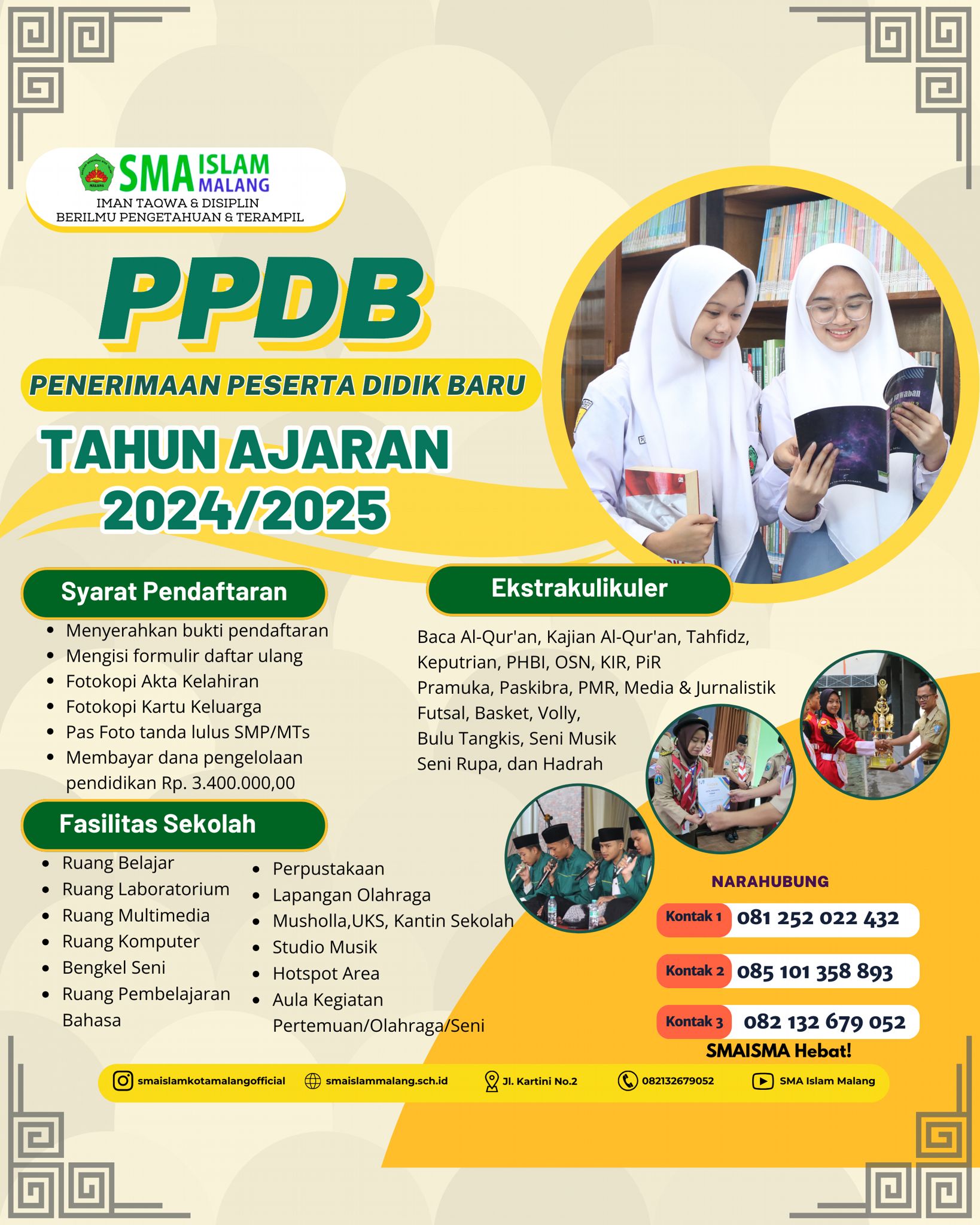 PPDB SMA "ISLAM" MALANG Masih Dibuka. - SMA ISLAM MALANG